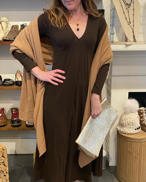 Adele Wrap | Dark Camel – Well Heeled
